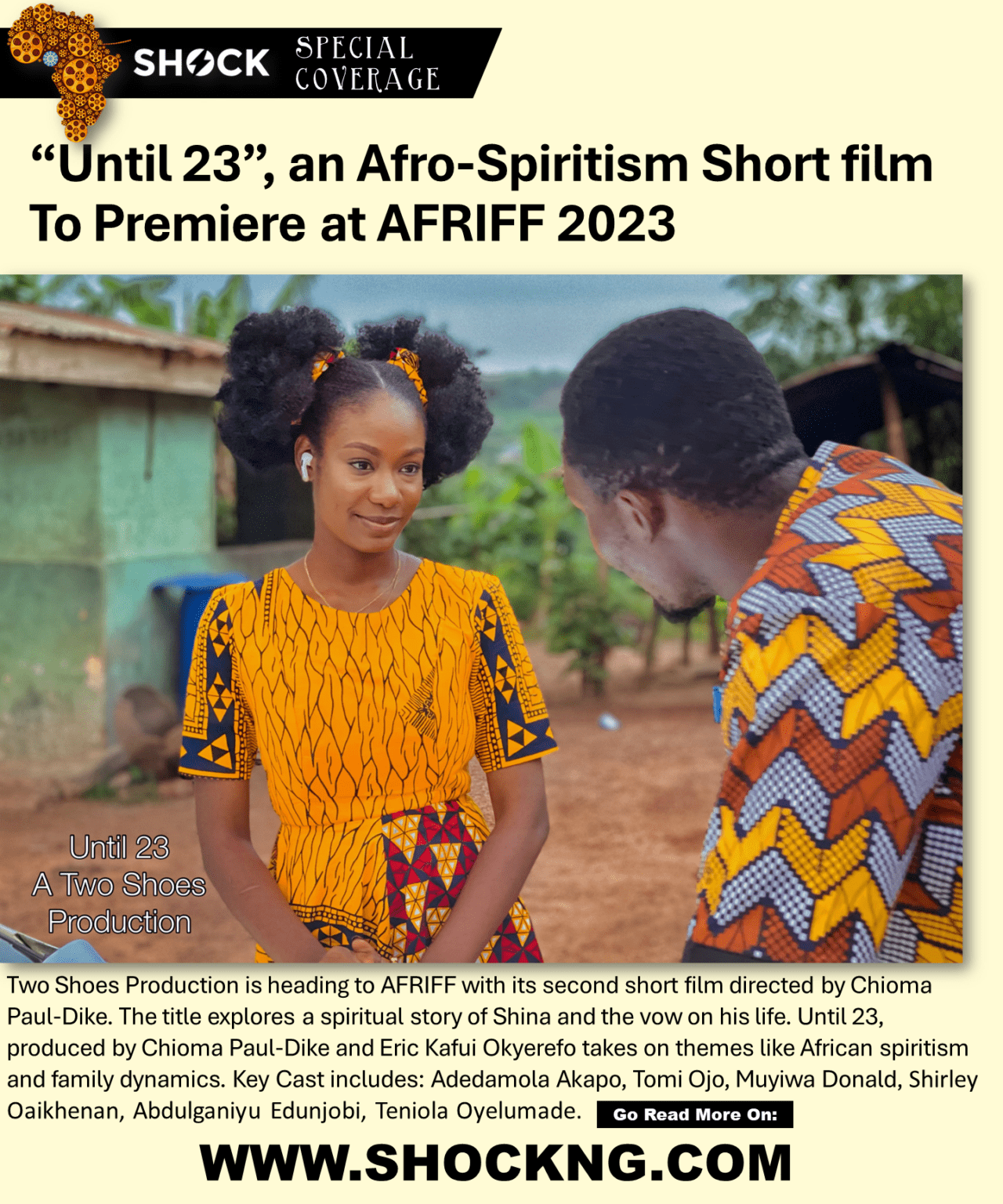 "Until 23", an Afro-Spiritism Shortfilm to Debut at AFRIFF 2023 - ShockNG