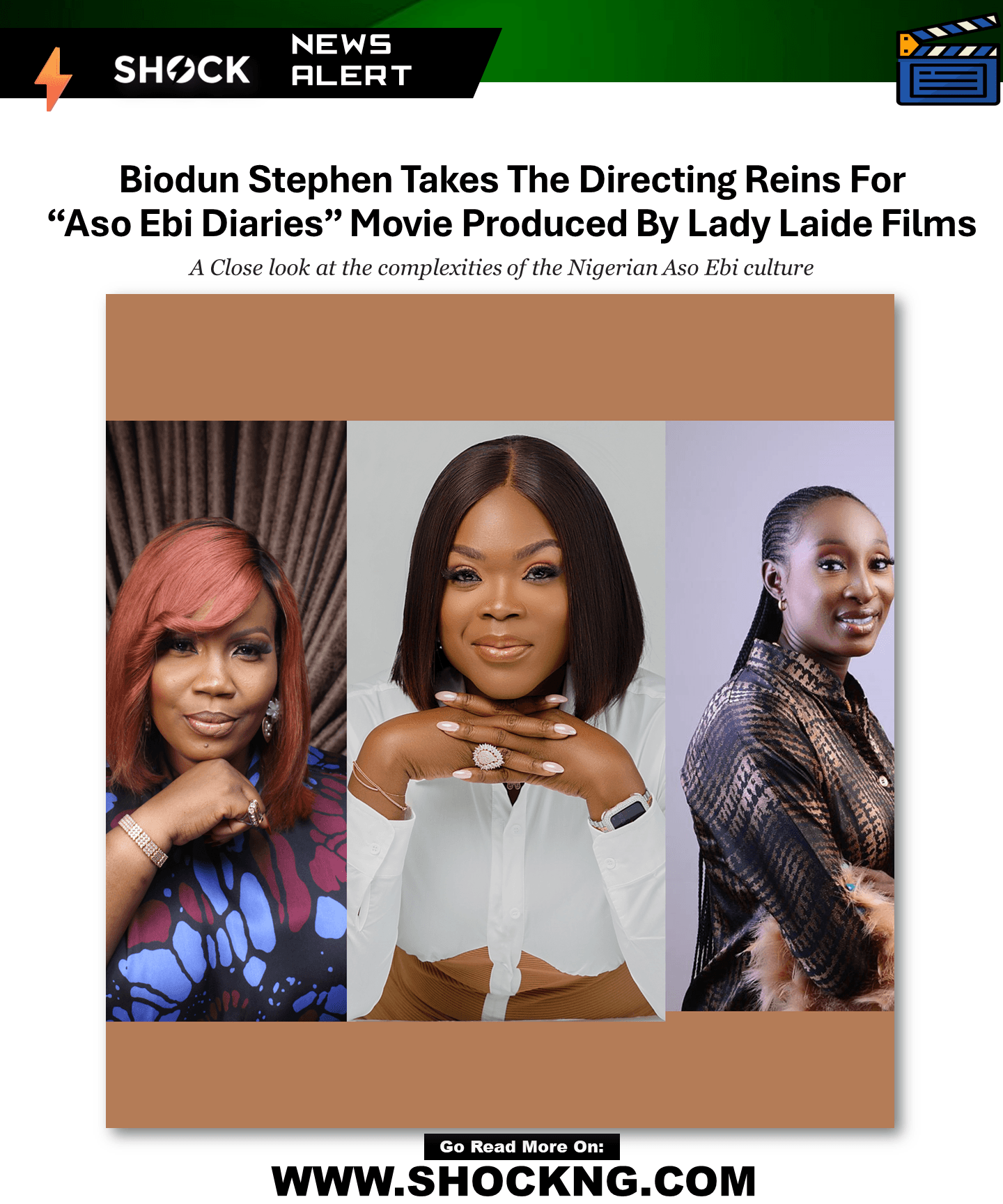 Biodun Stephen Takes The Directing Reins For “Aso Ebi Diaries” Feature ...